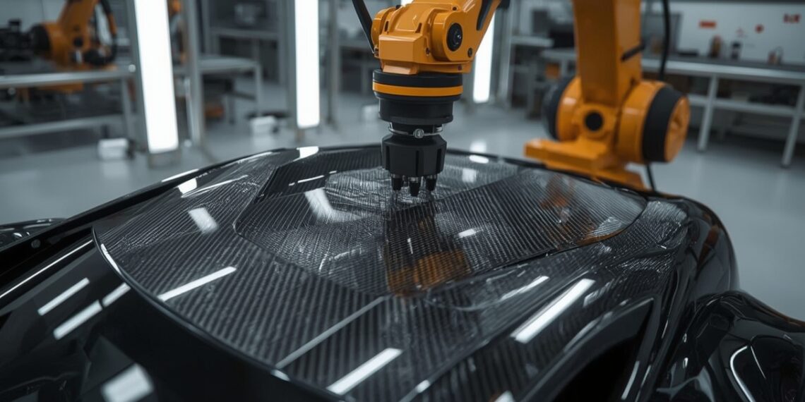 McLaren taiko pažangią anglies pluošto juostos technologiją automobilių gamyboje